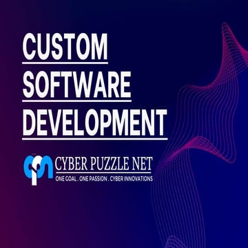 Custom Software Development - Cyber Puzzle Net | PPTX | Shareware and ...