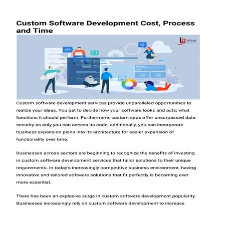 Custom Software Development Cost, Process and Time.pdf