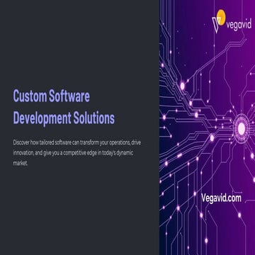 Tailored Custom Software Development Solutions for Modern Enterprises | PDF