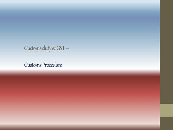 Import Procedures and Documentations in the Philippines | PPTX