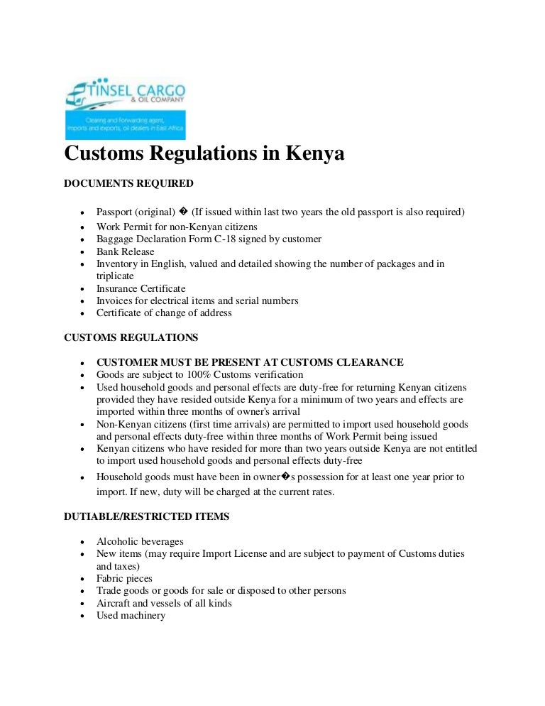 Customs Regulations In Kenya customs-regulations-in-kenya