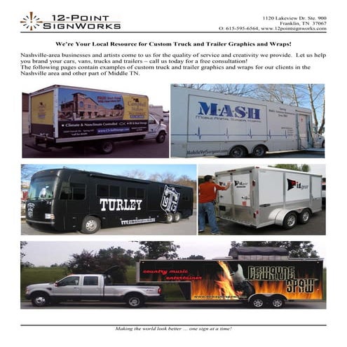 Custom Trailer Wraps and Graphics Examples | PDF