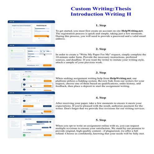 Custom WritingThesis Introduction Writing H | PDF