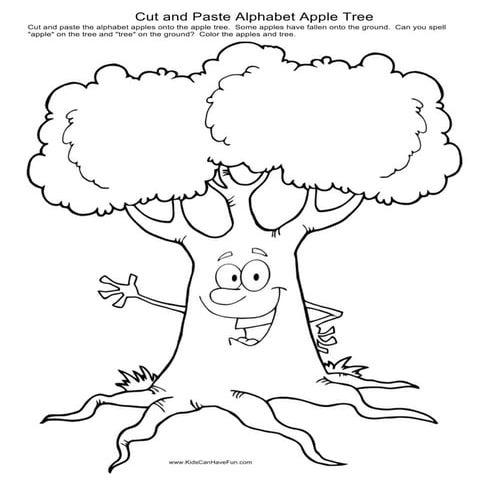 Cut and-paste-alphabet-apple-tree (1) (1) | PDF