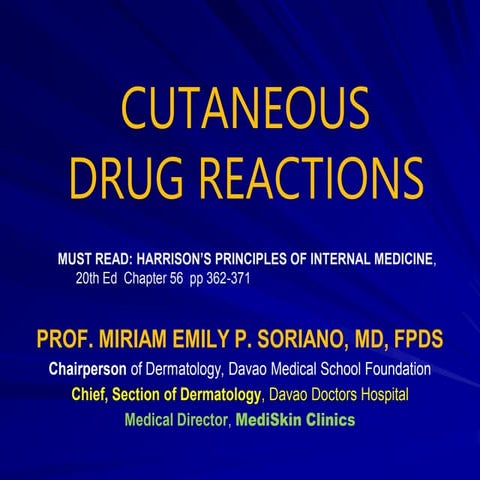 Cutaneous Drug Reactions [Autosaved].ppt 2.pdf