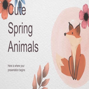 cute-spring-animals.pptx | Desktop Publishing | Computer Software and Applications