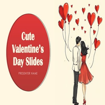 Cute Valentines Day Slides Presentation Template | PPTX
