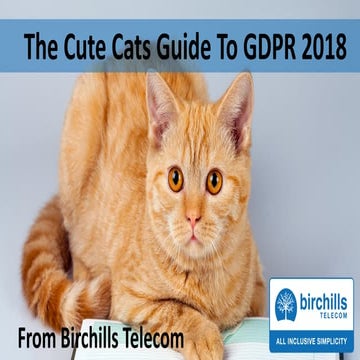 Cute cats guide to preparing for gdpr | PPT