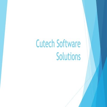 Cutech software solutions singapore | PPT