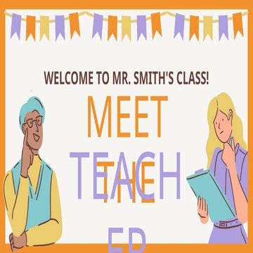 Cute Illustrative Meet the School Teacher.pptx