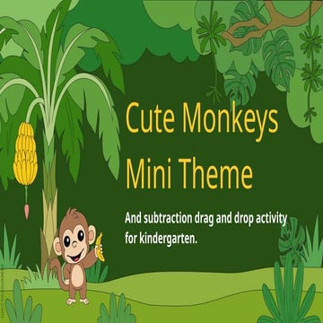 Cute Monkeys in the forest SlidesMania.pptx