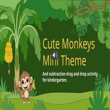 Cute Monkeys - SlidesMania_PPT Theme Monkey | PPT