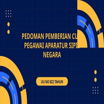 Materi terkait Cuti Kepgub_No 822 Tahun 2023 | PPTX