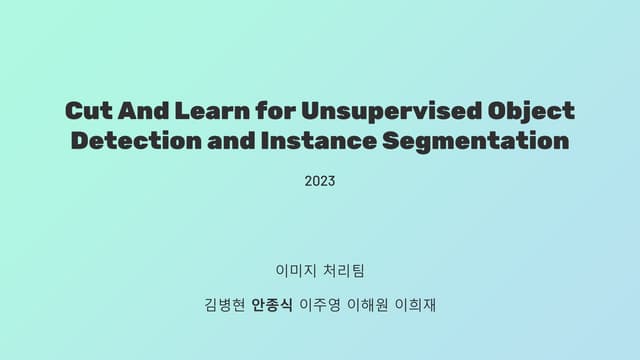 2023 Cut And Learn For Unsupervised Object Detection And Instance 1072