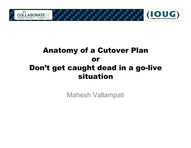 GV2-TM-CM-PR-Cutover Strategy Template-V1.ppt