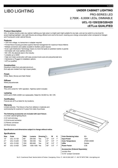 Cut sheet ac led disk light