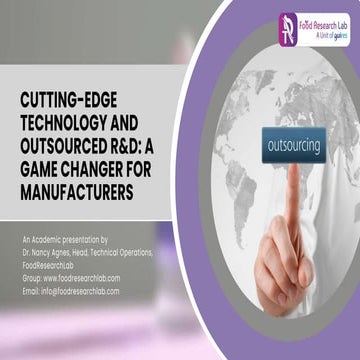 Outsourcing R&D for Manufacturing Success | PPTX