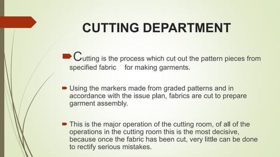 Basic organizational chart of a garments factory | PDF