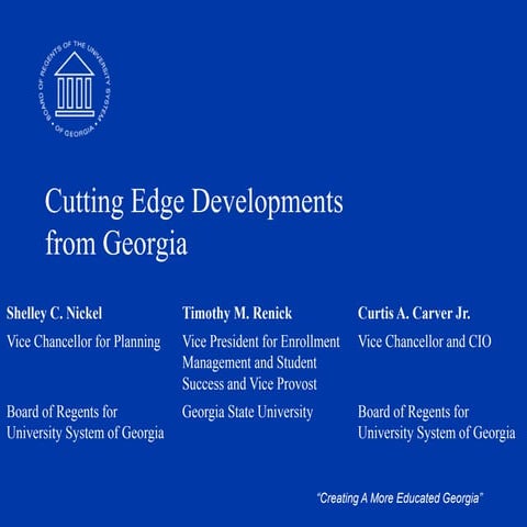 Cutting Edge Developments from Georgia | PPTX