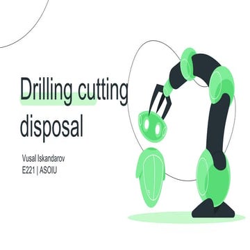 Drilling cutting disposal | PPTX