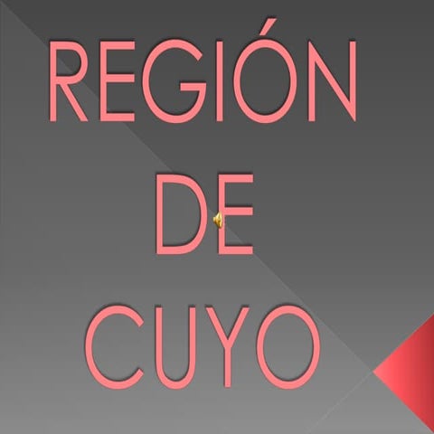 REGIÓN DE CUYO | PPTX
