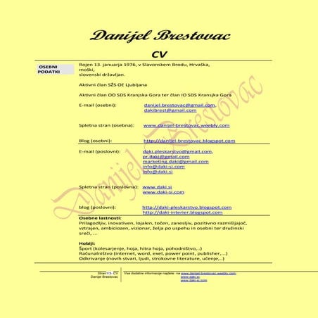 Cv | PDF