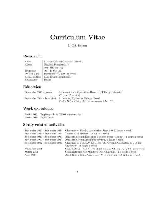 Simon Boury [Curriculum Vitae] | PDF