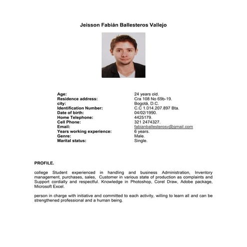 Cv | PDF