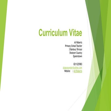 Curriculum Vitae | PPT