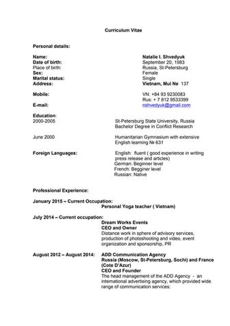 CV Natalia Shovkun new | PDF