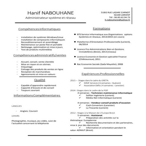 T ouarzaz-cv-web | PDF