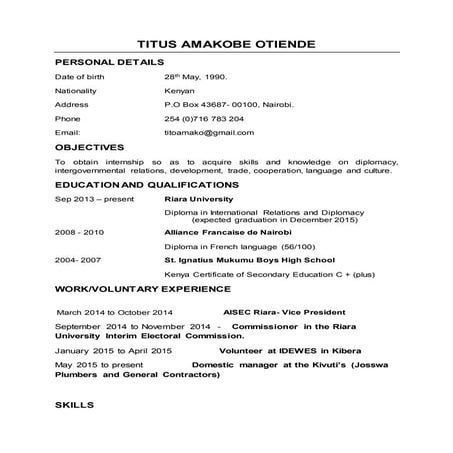 Cv | DOCX | Education