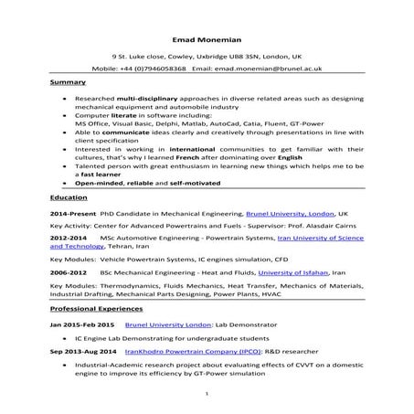 Ali Ghavami_CV | PDF