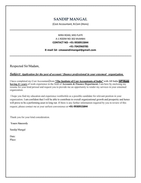 santosh Resume | DOC | Business Accounting & Finance | Business