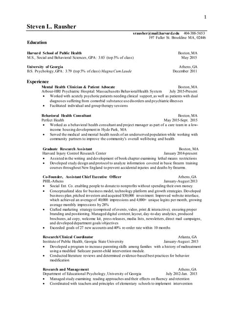 William Ochs Resume 2016 | DOC | Physical Therapy | Wellness