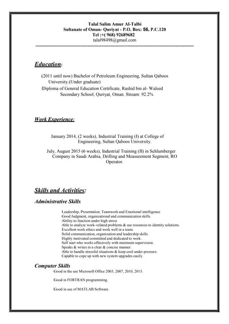 Aisha Cv Clr | PDF | Civil Engineering Industry | Industries