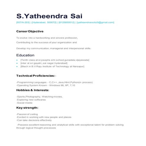 Resume | DOCX | Programming Languages | Computing