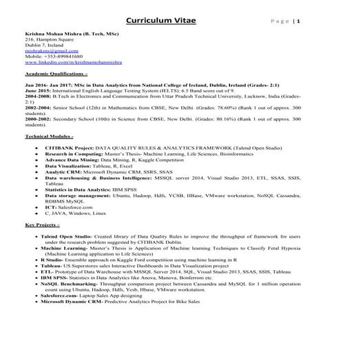 Academic CV Fully Editable Template.docx