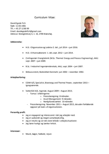 CV Mai-Britt Haubro | PDF