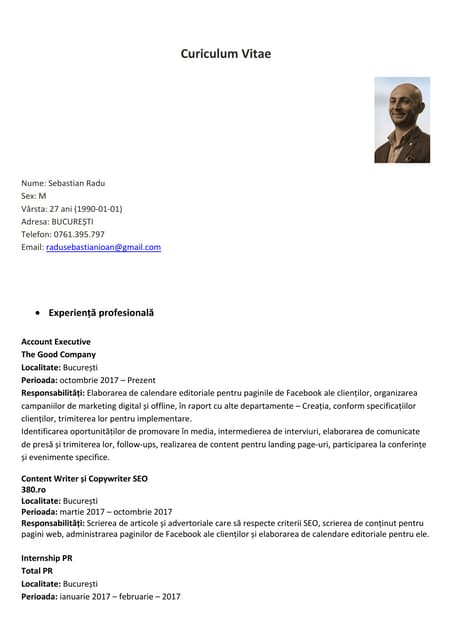 Fisa post - coordonator comunicare CIVICA | PDF