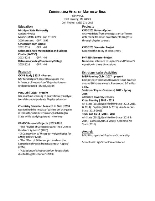 College Resume Revised | DOCX