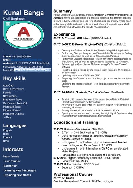 My CV-Resume Updated 2016 | PDF