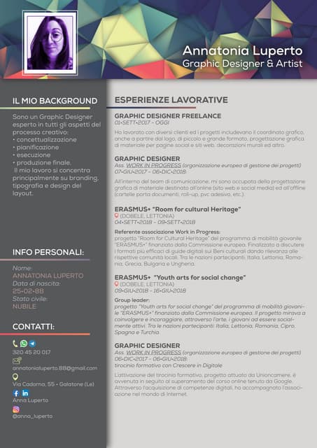 Curriculum Maria Elena TITA | PDF