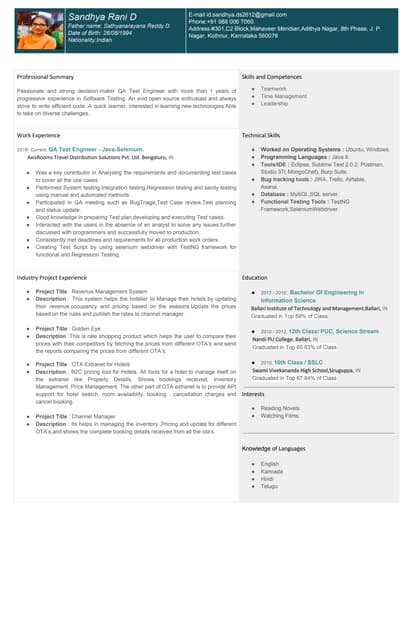 Vishnu Charan Resume | DOCX | Hinduism | Religion & Spirituality