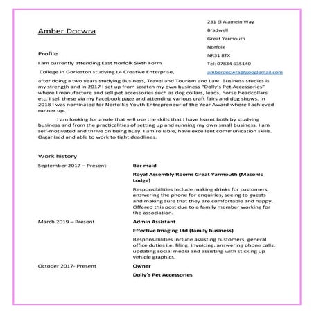 Jacqueline Morgan CV | DOCX