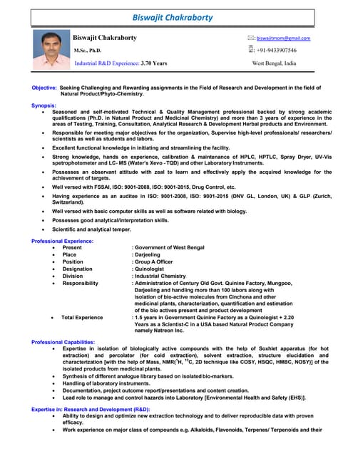 Dr. Biswajit Chakraborty presentations