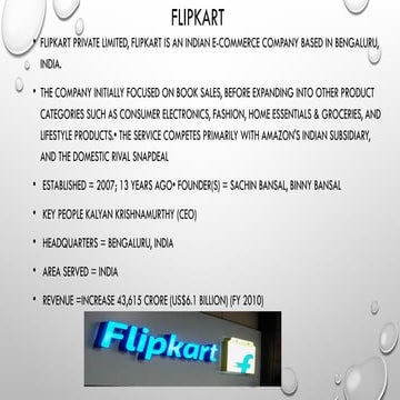 Flipkart merger and acquisition and it's presentation | PPTX
