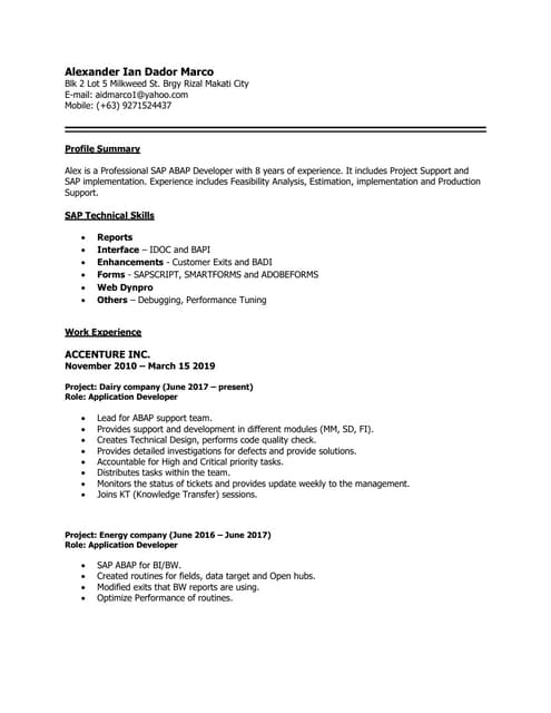 Neeraj Lamba Final Cv (1) | PDF