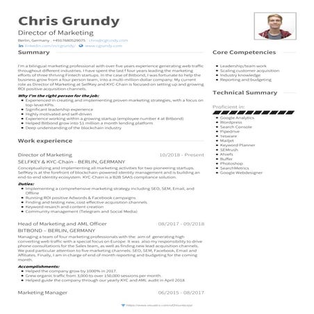 Chris Grundy's CV | PDF