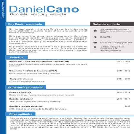 Cv daniel cano | PDF